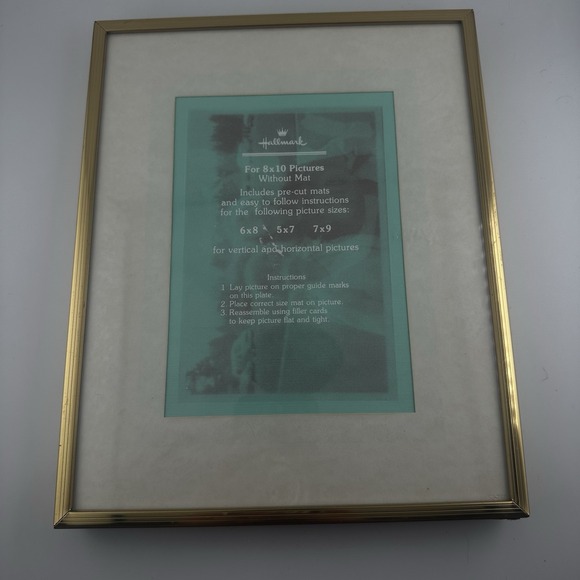 Hallmark | Accents | Vintage Hallmark Gold Tone 8x Photo Picture Frame ...